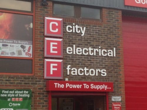 New Signage for City Electrical Factors